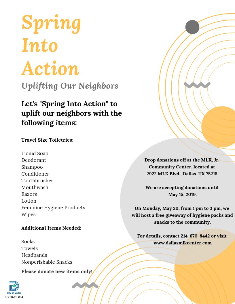 Spring Into Action | The Martin Luther King, Jr. Community Center