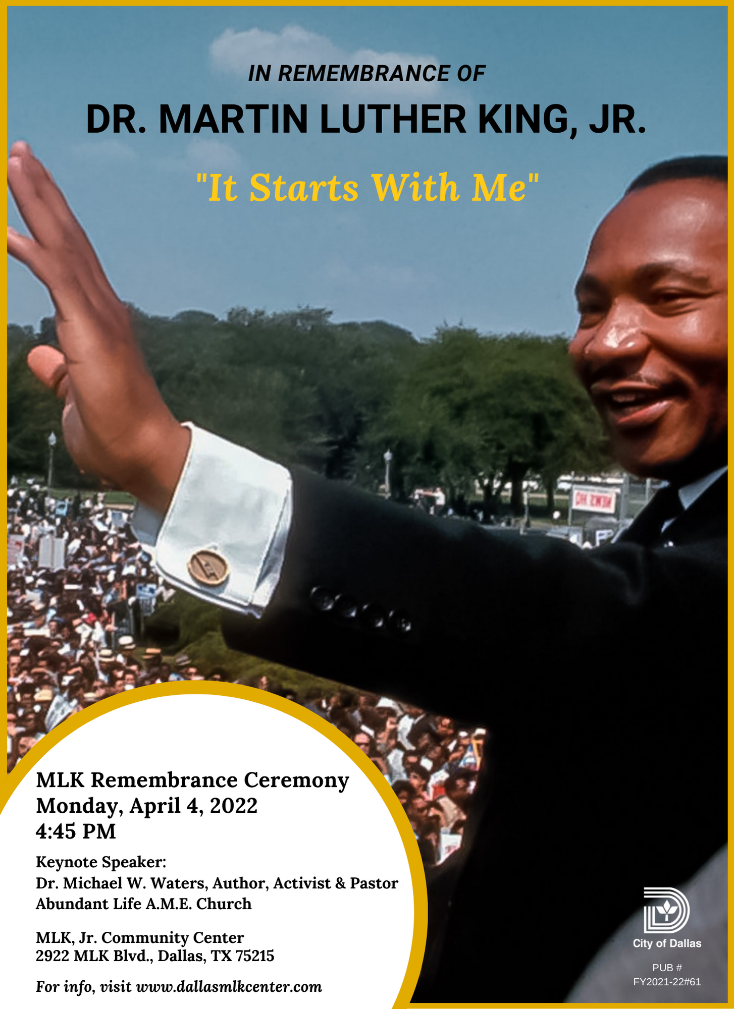 2022 MLK Remembrance Ceremony (8 × 11 in) | The Martin Luther King, Jr ...