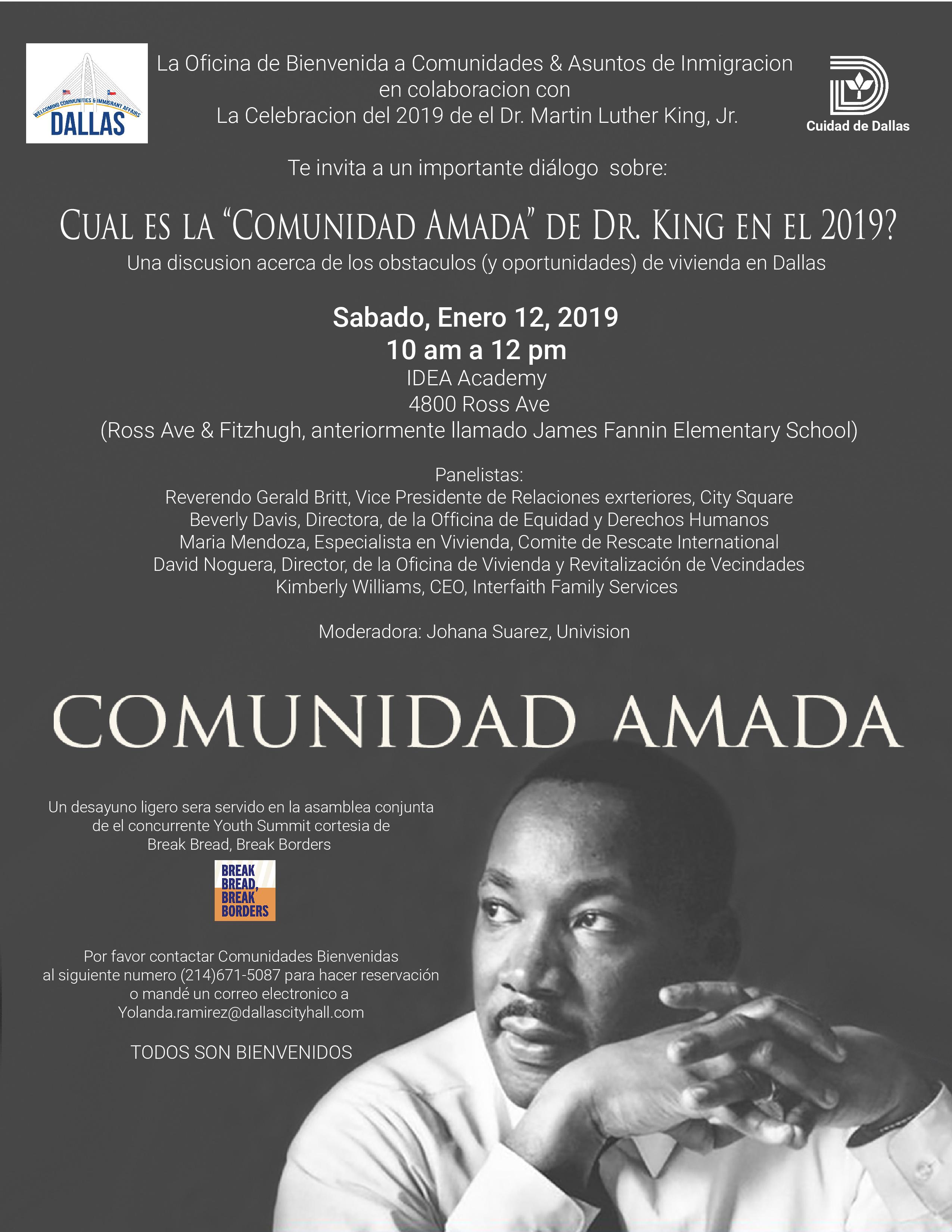 Beloved Community Announcement SPANISH | The Martin Luther King, Jr ...