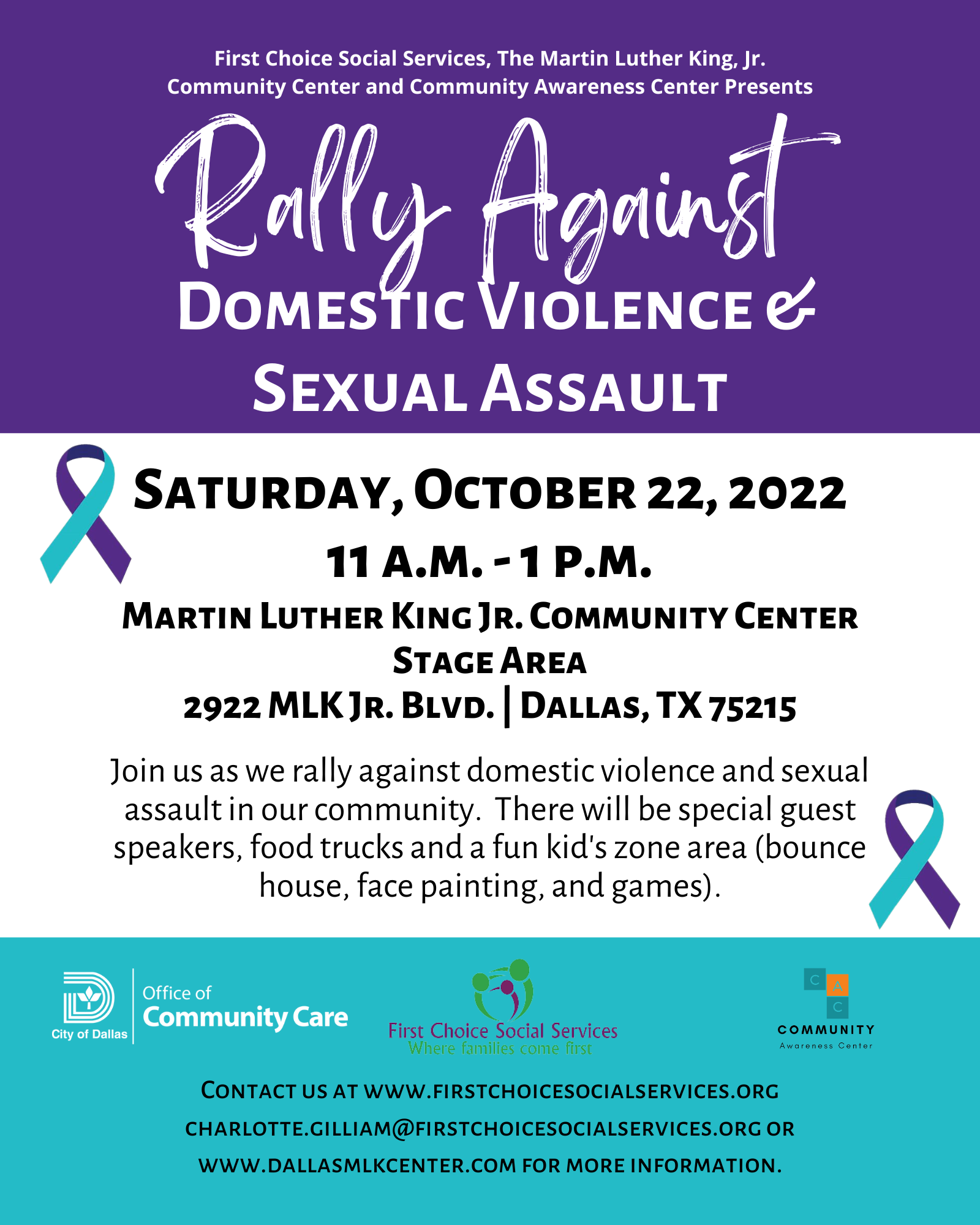 2022 Domestic Violence & Sexual Assault Rally | The Martin Luther King ...