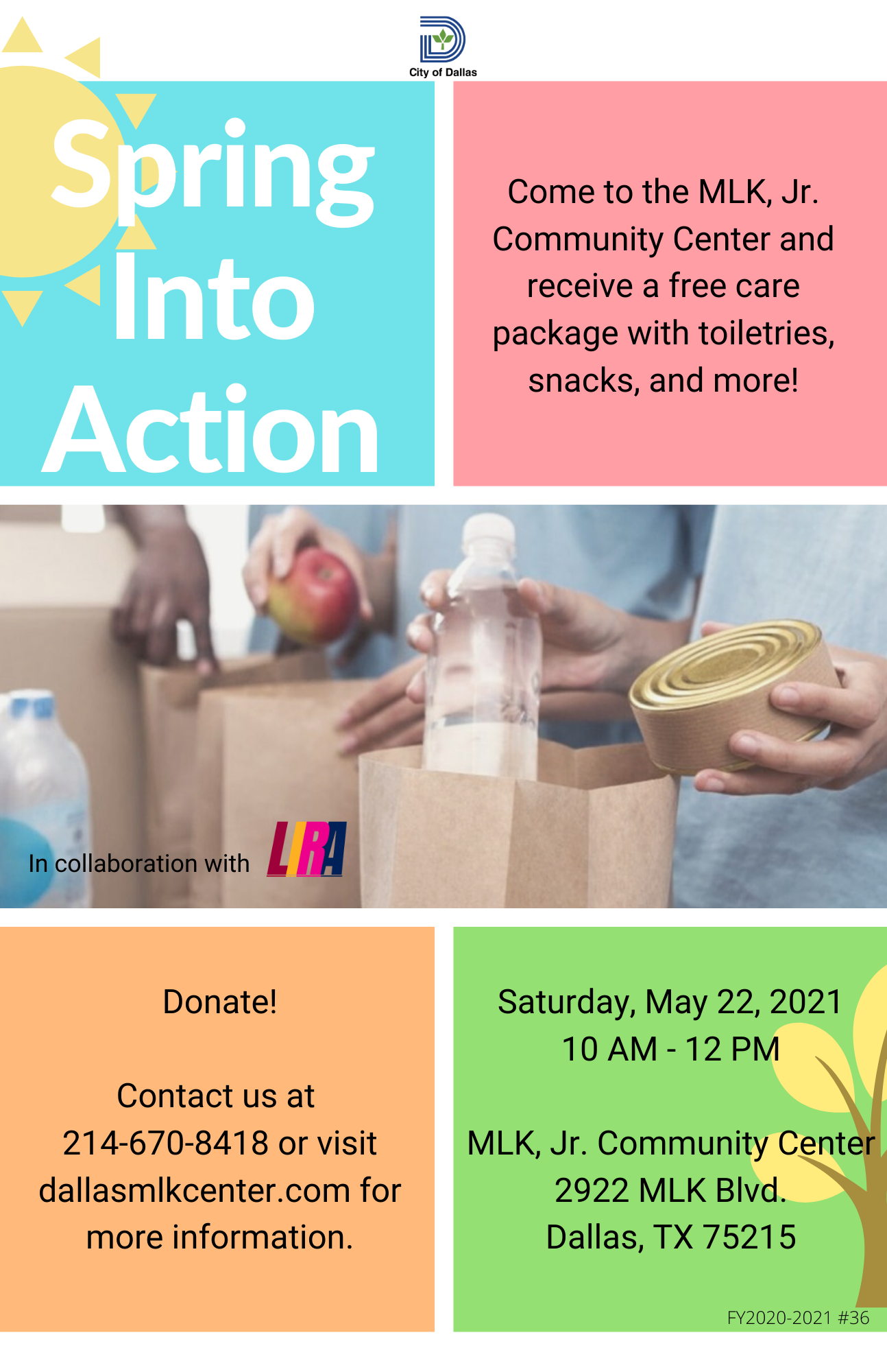2021 Spring Into Action Flyer | The Martin Luther King, Jr. Community ...