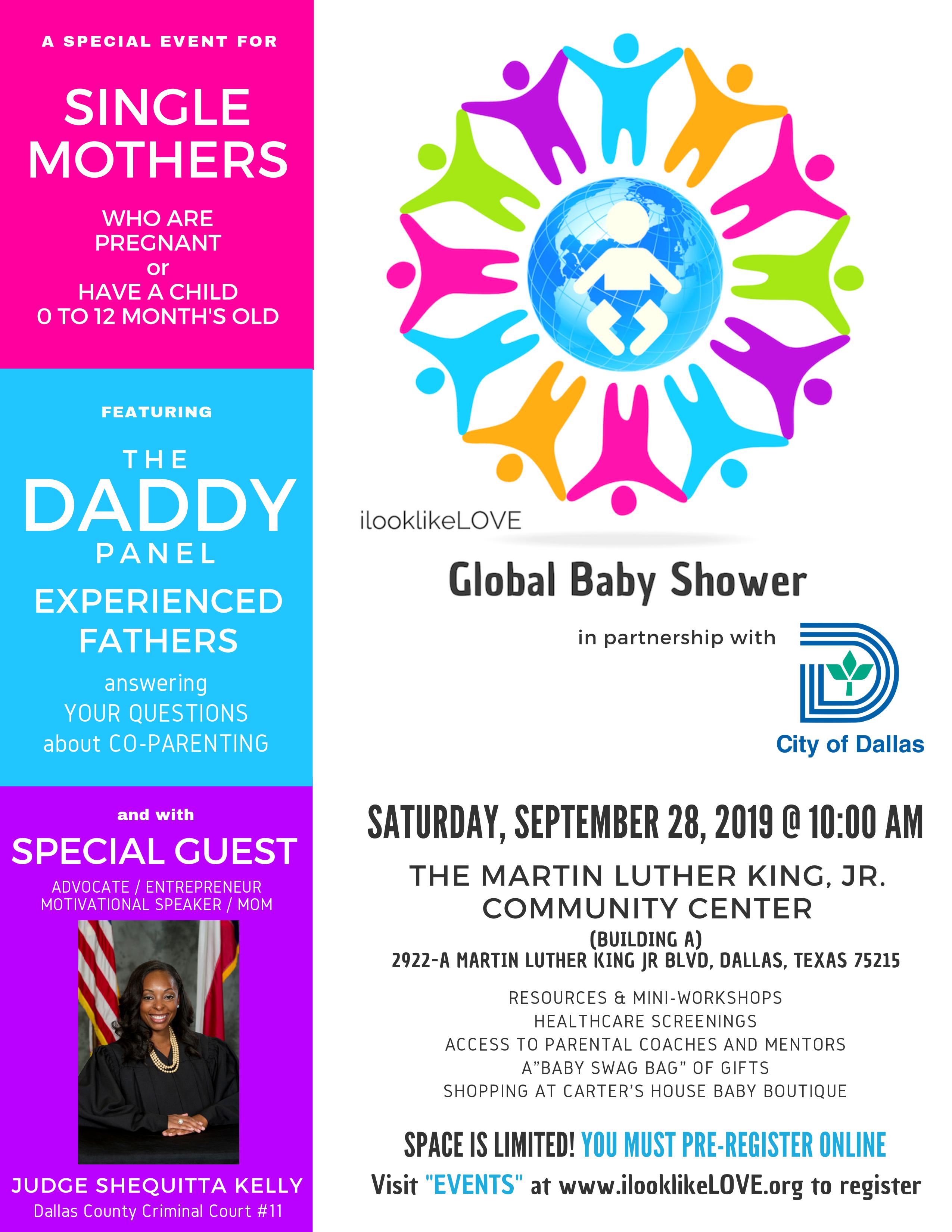 Global Baby Shower Revised Flyer | The Martin Luther King, Jr ...