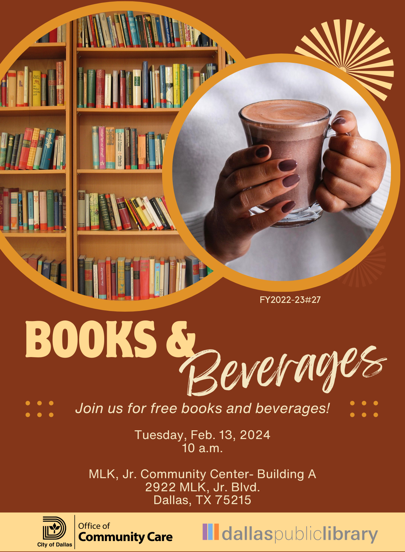 Books and Beverages Flyer (ENG) | The Martin Luther King, Jr. Community ...