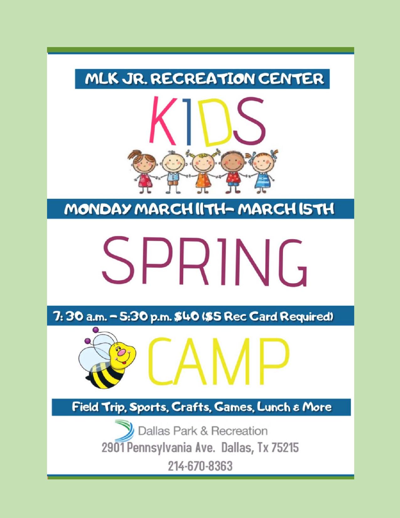 MLK Spring Break Flyer-page-001 | The Martin Luther King, Jr. Community ...